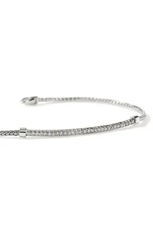 John Hardy Essentials Sterling Pav9 Bar Bracelet
