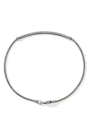 John Hardy Essentials Sterling Pav9 Bar Bracelet