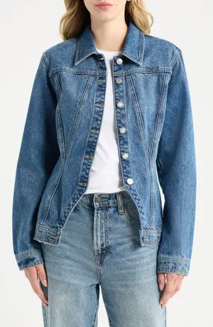 Warp + Weft So Cal Fit & Flare Denim Jacket