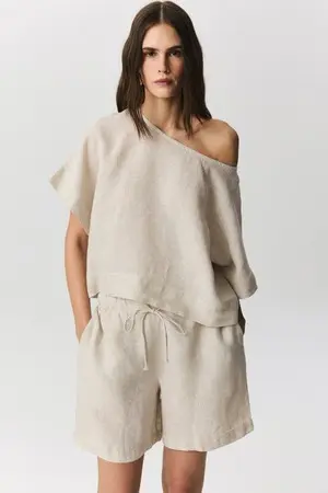 BULDAN'S Liya Shorts - Beige