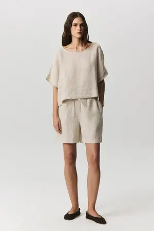 BULDAN'S Liya Shorts - Beige