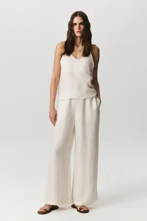 BULDAN'S Seta Pants - Ivory