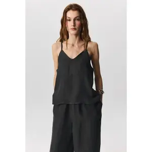 BULDAN'S Seta Strappy Top Grey