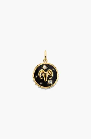 Mejuri Cosmic Charm Pendant Gold - Aries