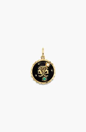 Mejuri Cosmic Charm Pendant Gold - Gemini