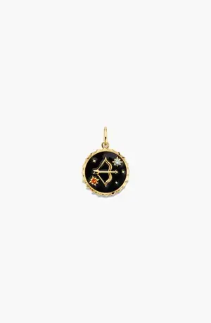 Mejuri Cosmic Charm Pendant - Gold - Sagittarius