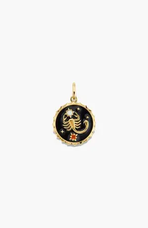 Mejuri Cosmic Charm Pendant Gold - Scorpio
