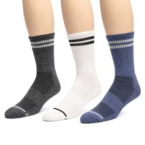 MUK LUKS 3 Pair Pack Sporty Crew Cotton Socks