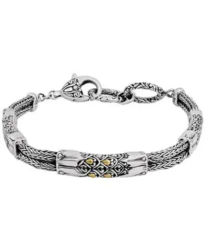 DEVATA Dragon Skin Chain Bracelet - Silver