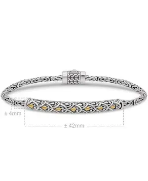 DEVATA Dragon Skin With Borobudur Chain Bracelet