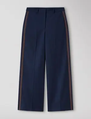 Whistles Side Print Straight Trouser