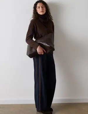 Whistles Side Print Straight Trouser