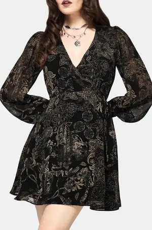 DISTURBIA Surge Wrap Mini Dress