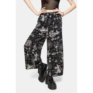 DISTURBIA Trinity Wide Legged Pull On Culotte - Black