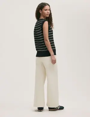 FINERY LONDON Dion Knitted Sleeveless Top - Black