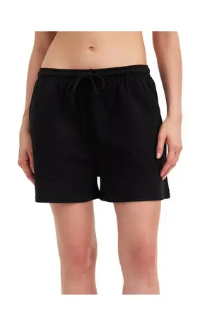 BEACH LIFE BY GOTTEX Summer Lounge Cotton Shorts - Black