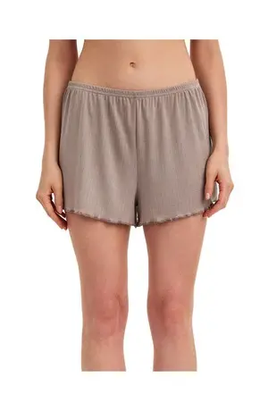 BEACH LIFE BY GOTTEX Summer Lounge Pointelle Shorts - Mink