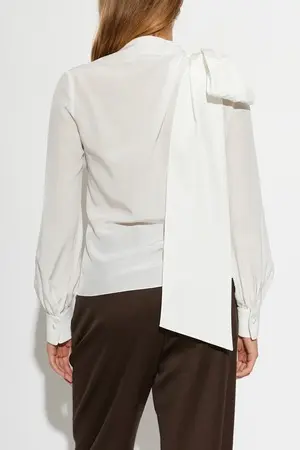 Alexander McQueen Silk Blouse With Bow