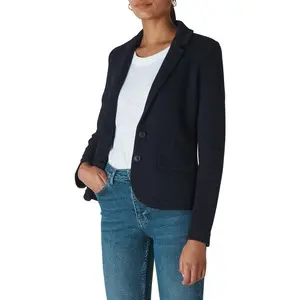 Whistles Slim Jersey Jacket - Navy
