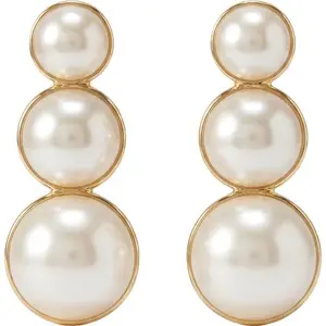 AREA STARS Arya Pearl Tier Earrings