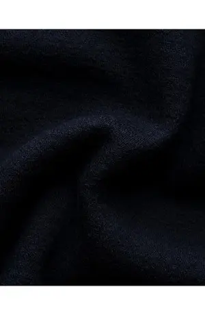 Eton Boiled Wool Long Sleeve Polo - Navy