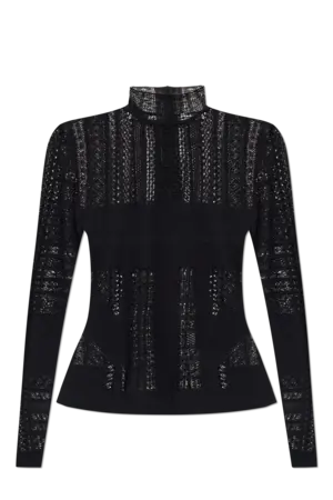 Alexander McQueen Lace Top With A Distinctive Skull Motif