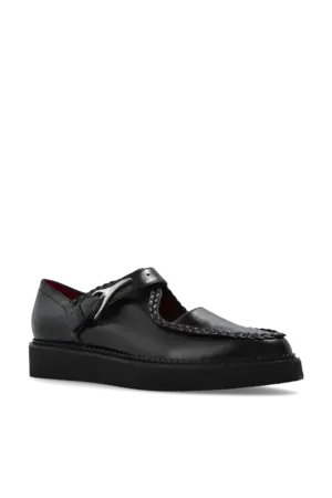 Alexander McQueen Wishbone Creeper’ Leather Shoes