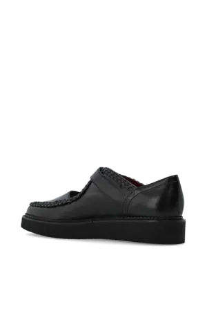 Alexander McQueen Wishbone Creeper’ Leather Shoes