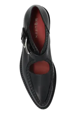 Alexander McQueen Wishbone Creeper’ Leather Shoes