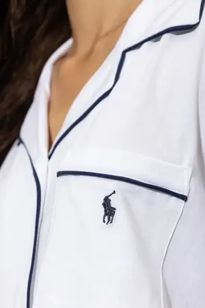 Polo Ralph Lauren Two-piece Pyjama With Logo - White