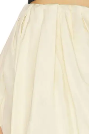 JIL SANDER Jil Sander Asymmetrical Draped Midi Skirt In Cream Eggshell