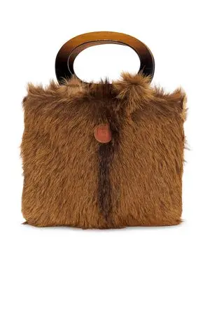Fendi Fur Tote Bag - Brown