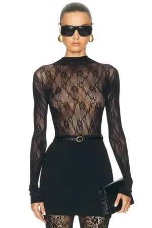 Swedish Stockings Nova Lace Long Sleeve Top