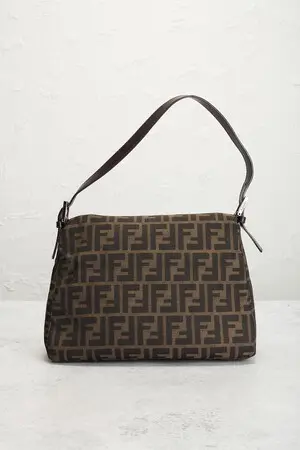 Fendi Zucca Mama Forever Baguette Shoulder Bag