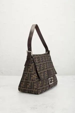 Fendi Zucca Mama Forever Baguette Shoulder Bag