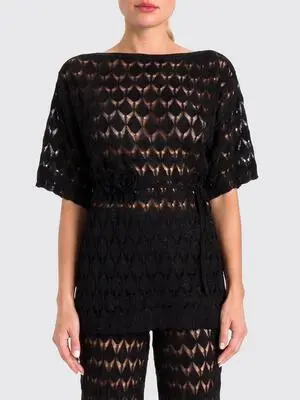 TWINSET Perforated Viscose Knit - Black