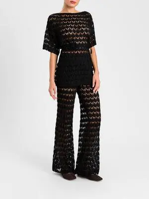 TWINSET Perforated Viscose Knit