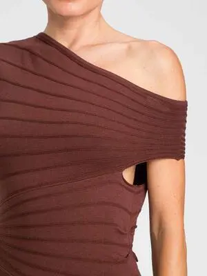 TWINSET One Shoulder Jersey Dress