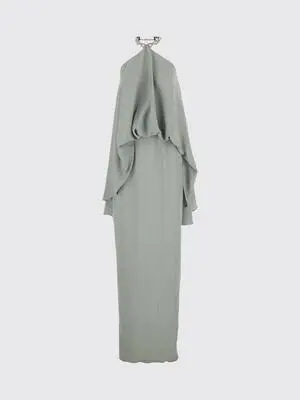 TALLER MARMO Cyclades Crystal Viscose Long Tunic With Jewel Halterneck