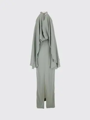 TALLER MARMO Cyclades Crystal Viscose Long Tunic With Jewel Halterneck