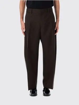 Studio Nicholson Fume Tailored Wide-leg Trousers In A Fine Wool Blend - Coffee
