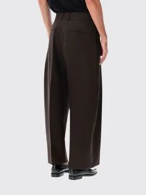 Studio Nicholson Fume Tailored Wide-leg Trousers In A Fine Wool Blend - Coffee