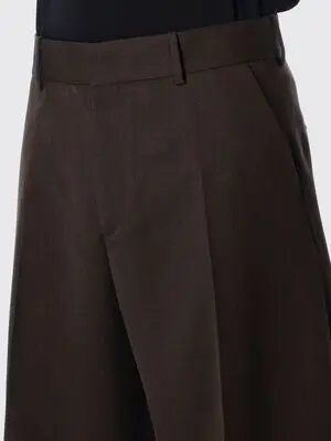 Studio Nicholson Fume Tailored Wide-leg Trousers In A Fine Wool Blend - Coffee