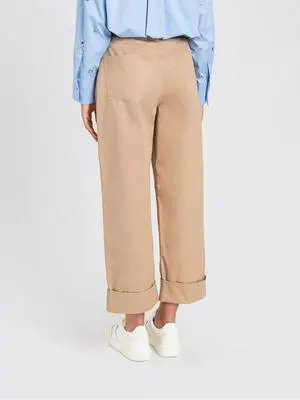 TWINSET Cotton Cropped Trousers
