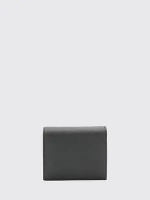 VIVIENNE WESTWOOD Saffiano Leather Bifold Wallet With Orb Logo Plaque