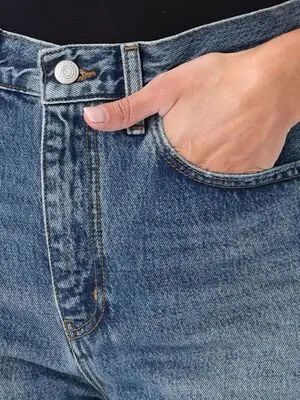 FRAME The Loose High-waisted Baggy Jeans In Cotton And Lyocell - Denim