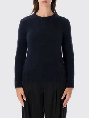 Soeur Slim Fit Crewneck Jumper In Wool And Alpaca Blend With Long Sleeves - Blue