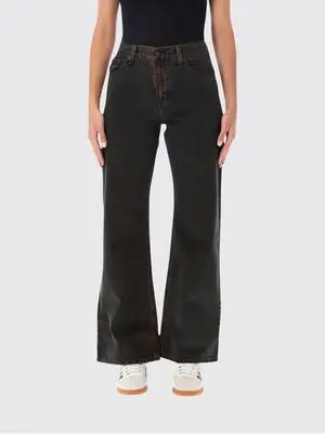 LEVI'S High-waisted Flared Jeans In Distressed Cotton Denim - Black