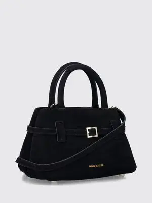 Manu Atelier Le Cambon 20 Mini Handbag In Leather With Removable Shoulder Strap