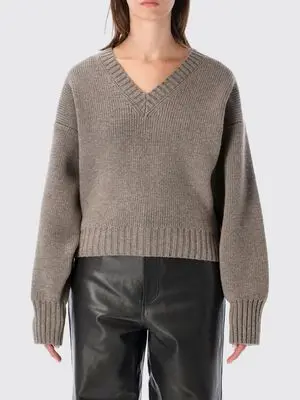 RÓHE V-neck Wool Jumper With Dropped Shoulders And Long Sleeves - Fa01